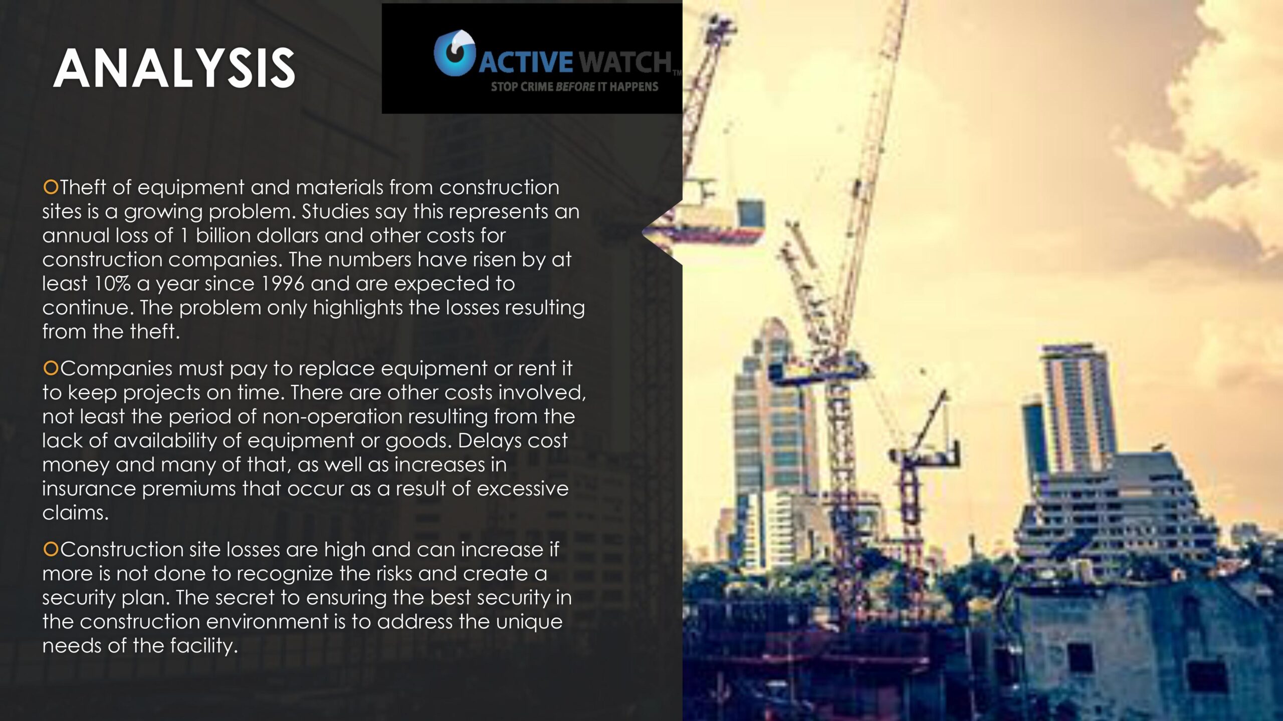 Construction Site Security – Core Security Services